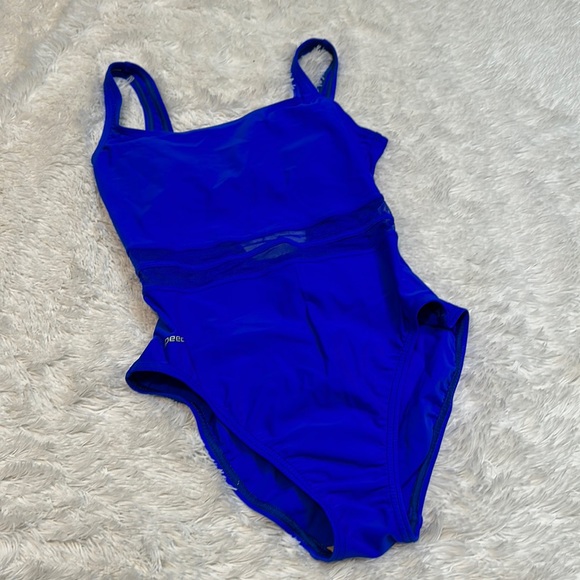 Speedo | Swim | Speedo Mesh Detail One Piece Swimsuit | Poshmark